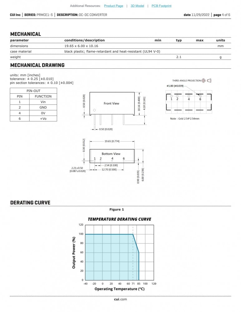 PRMCE1-S series datasheet page 4