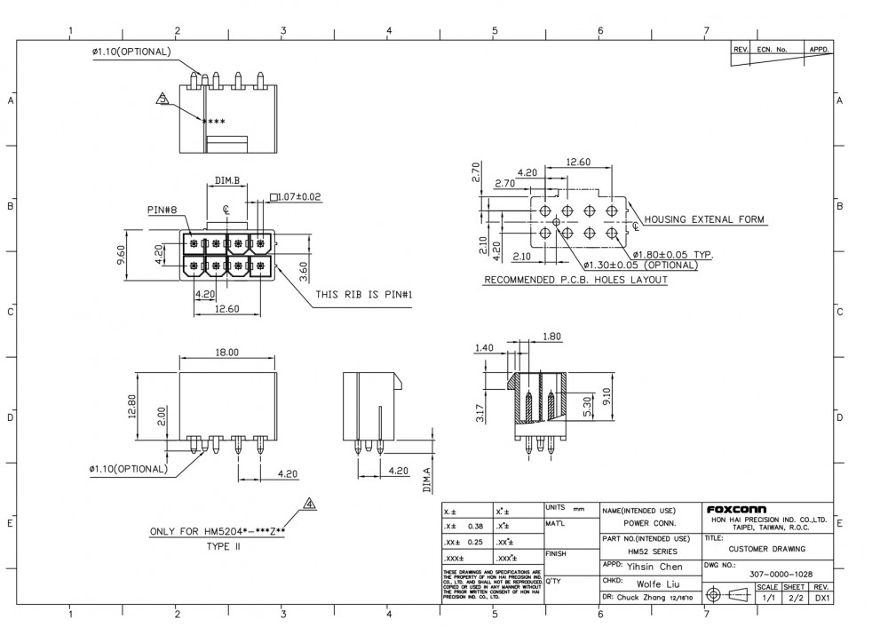 HM5204E-BG2ZLH technical document page 2