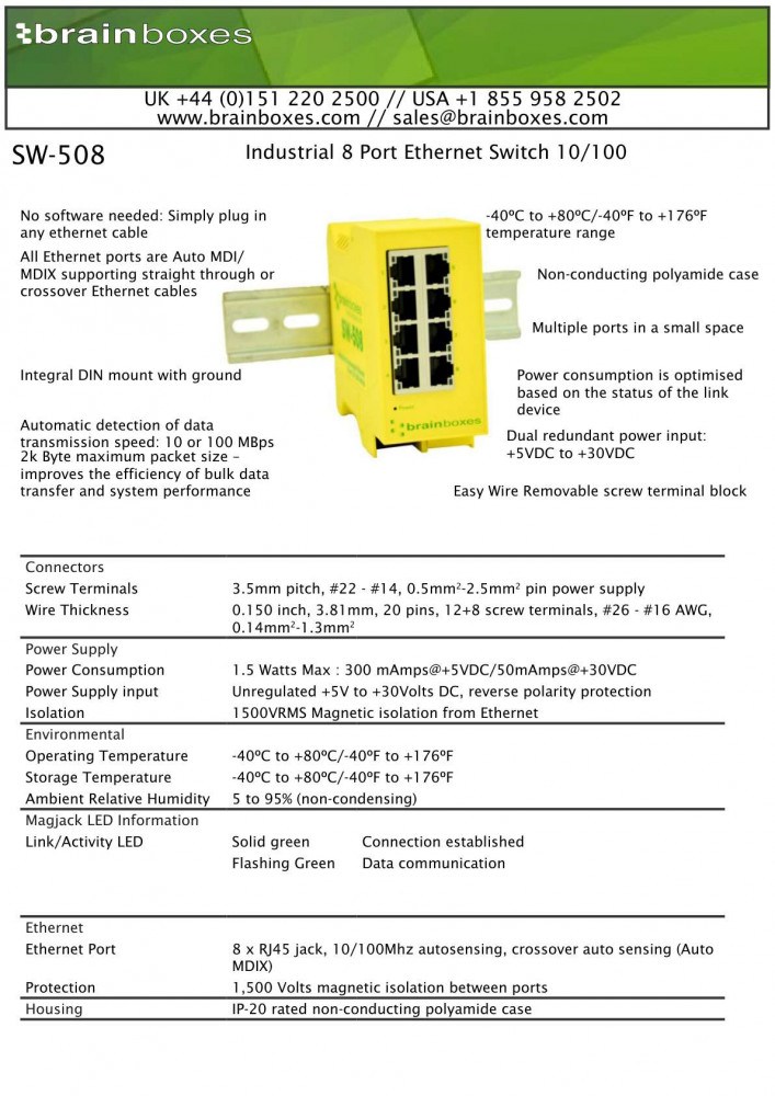 SW-508 technical document page 2