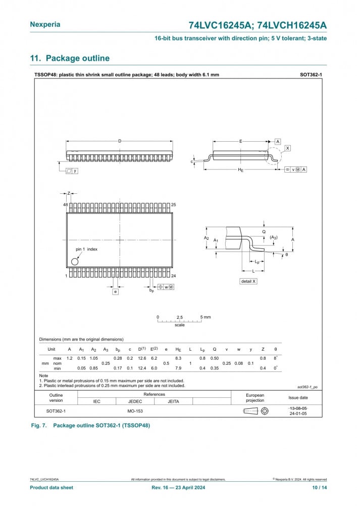 Nexperia datasheet page 10