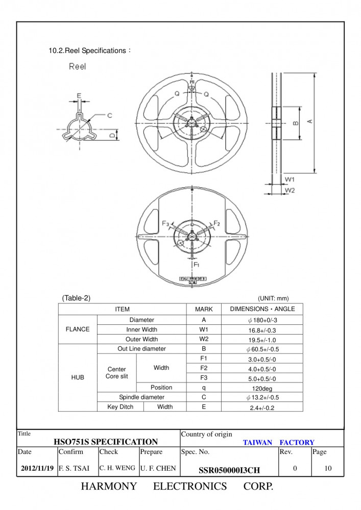 SSR050000I3CH specification page 10