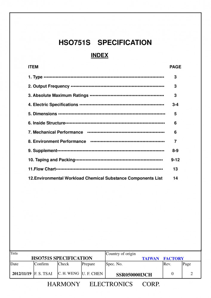 SSR050000I3CH specification page 2