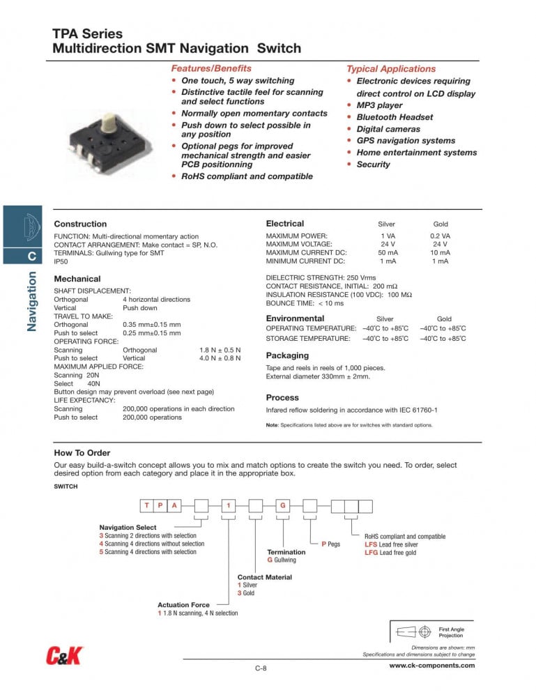 TPA311GPLFS technical document page 1