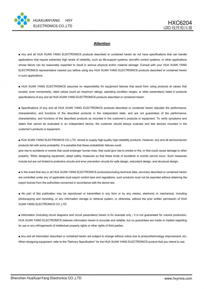HXC6204B332MR datasheet page 5