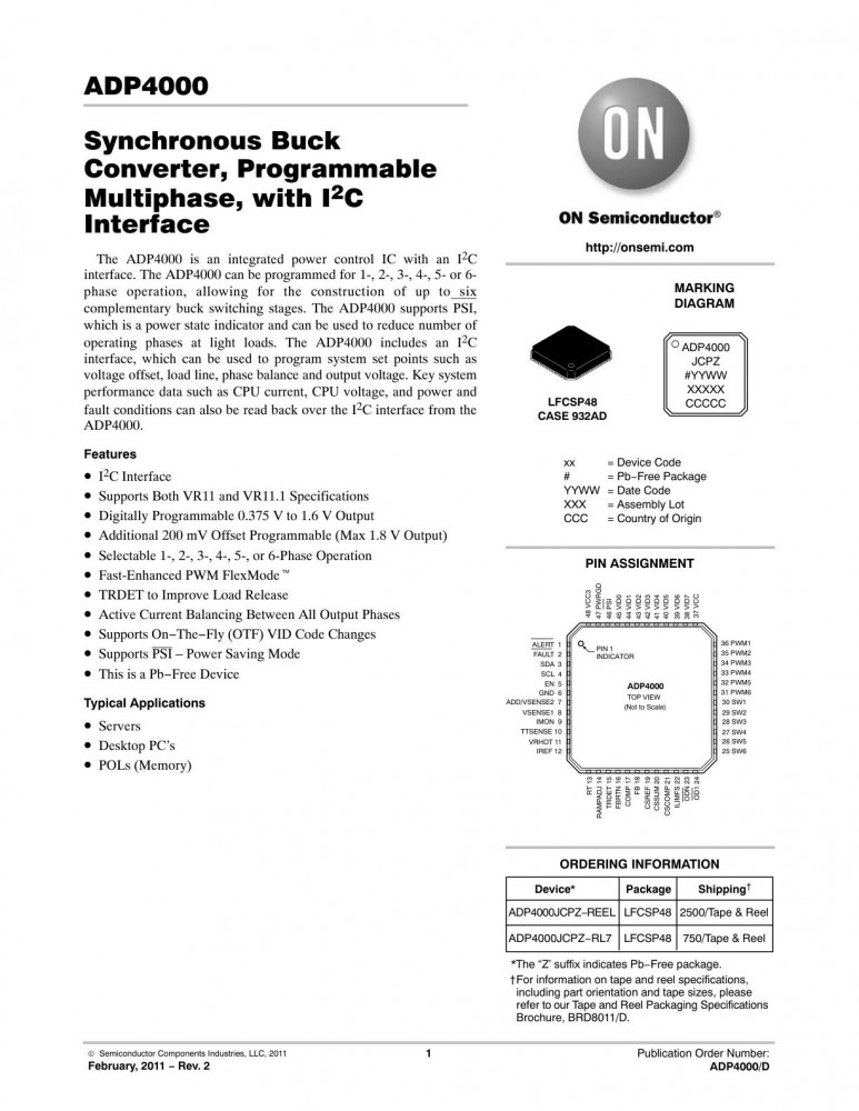 ADP4000 datasheet page 1