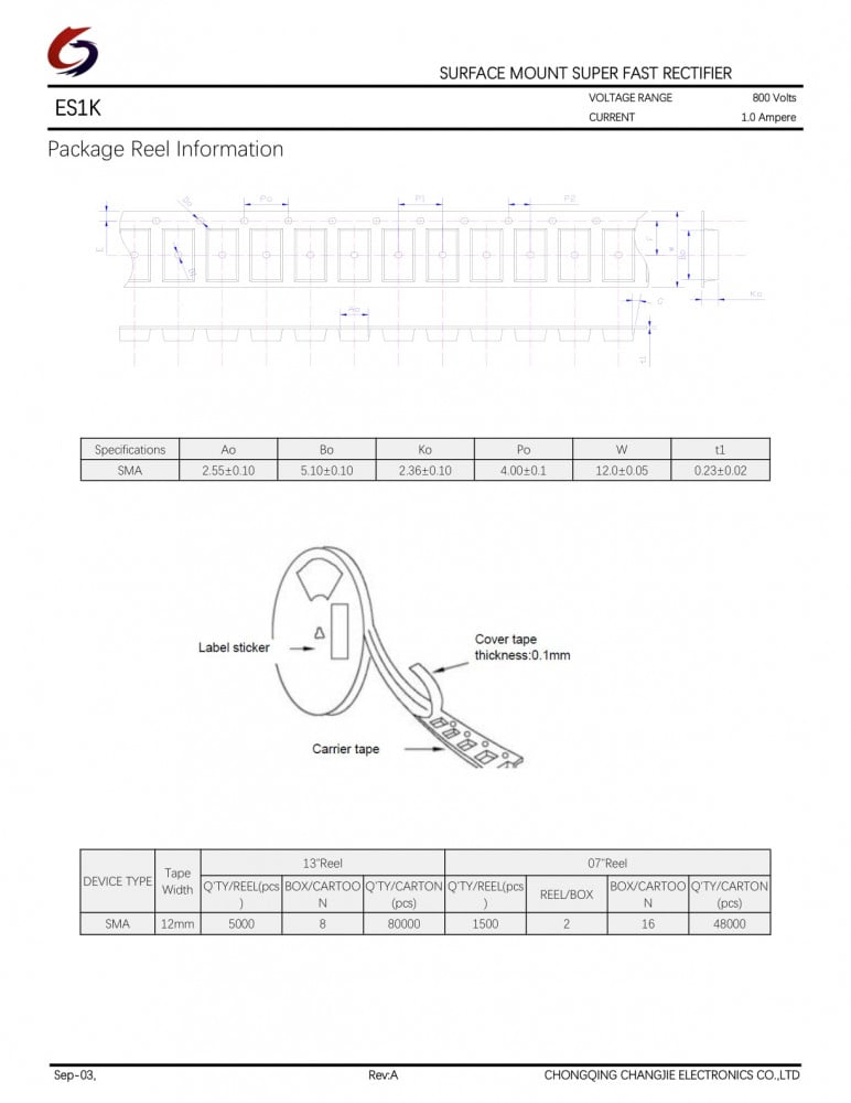 ES1K datasheet page 4