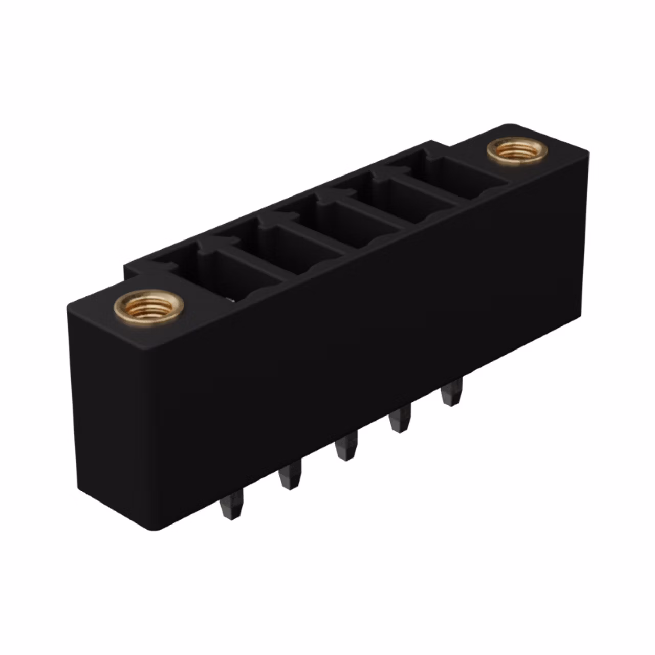 3.81mm Pitch Eurostyle Vertical PCB Header, with Threaded Retention Inserts, 5 Circuits for sale