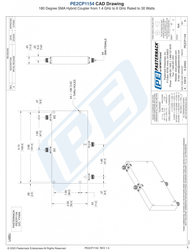 PE2CP1154 datasheet page 5