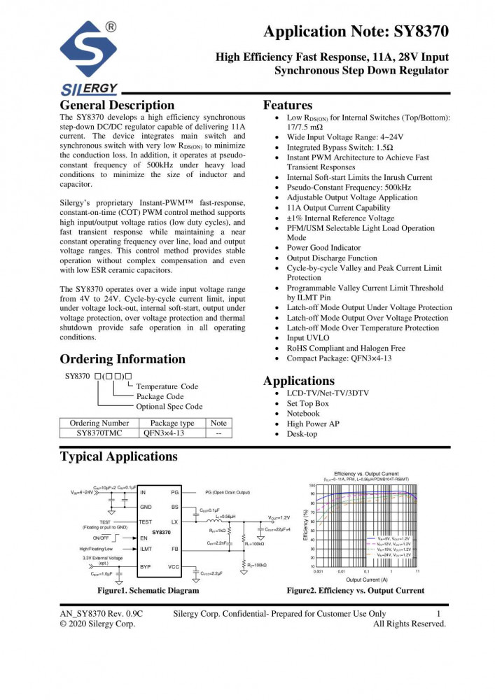 SY8370TMC datasheet page 1