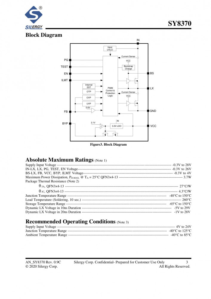 SY8370TMC datasheet page 3
