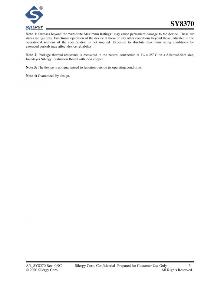 SY8370TMC datasheet page 5