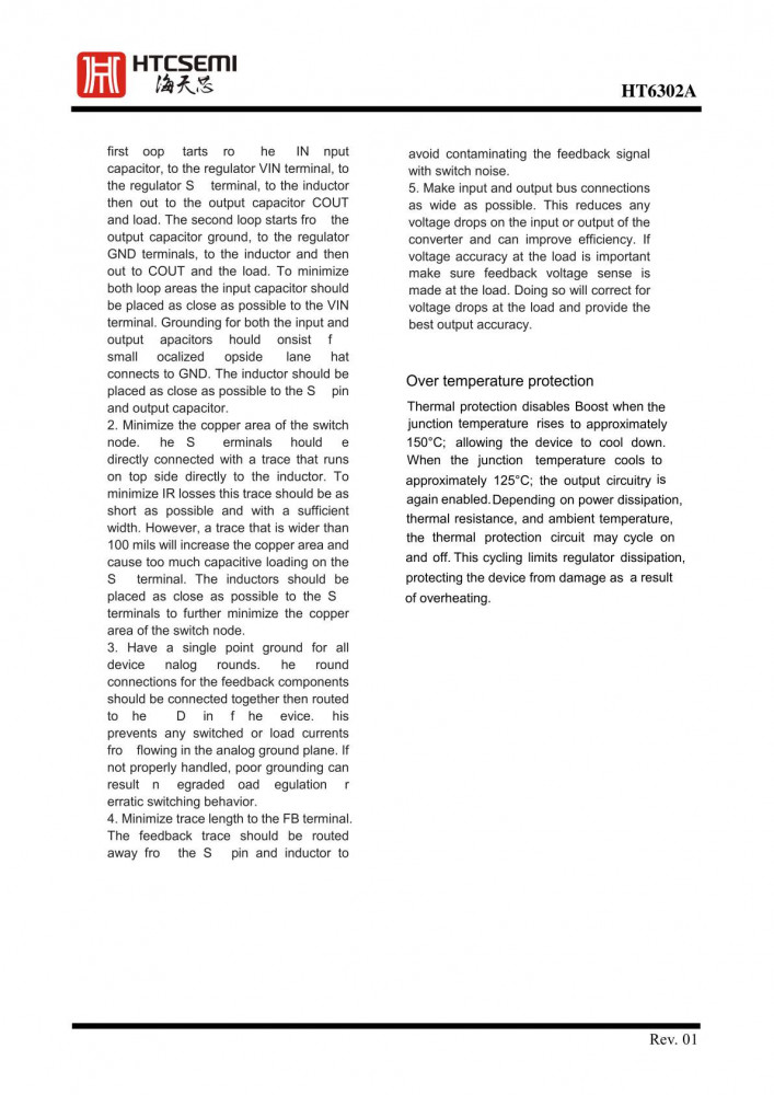 HT6302A datasheet page 7