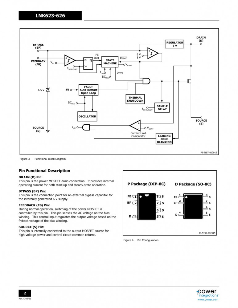 LNK623DG datasheet page 2