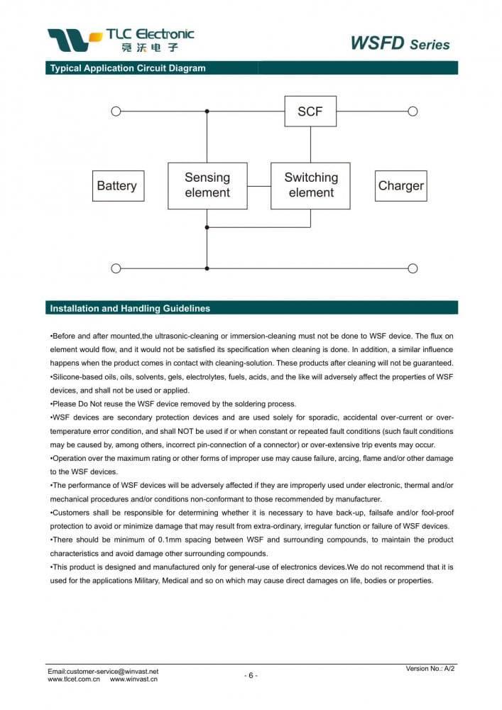 WSFD3050 specification sheet page 7