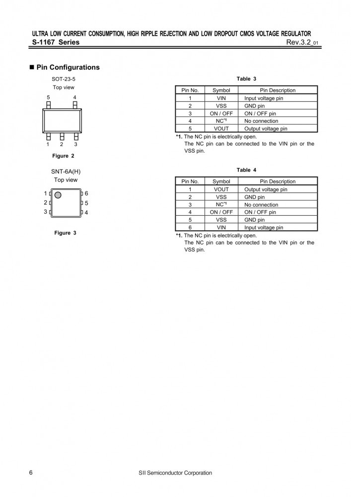 ABLIC S-1167 datasheet page 6
