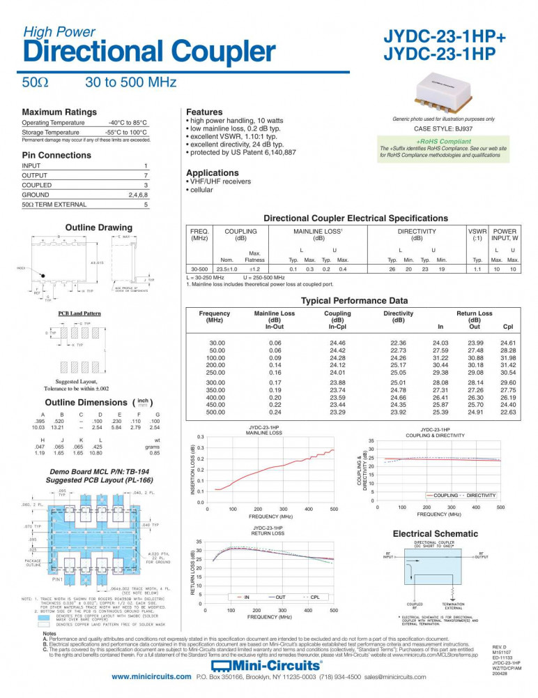 JYDC-23-1HP+ technical document preview