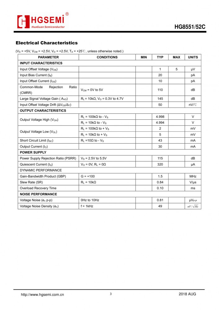 HG8551 datasheet page 3
