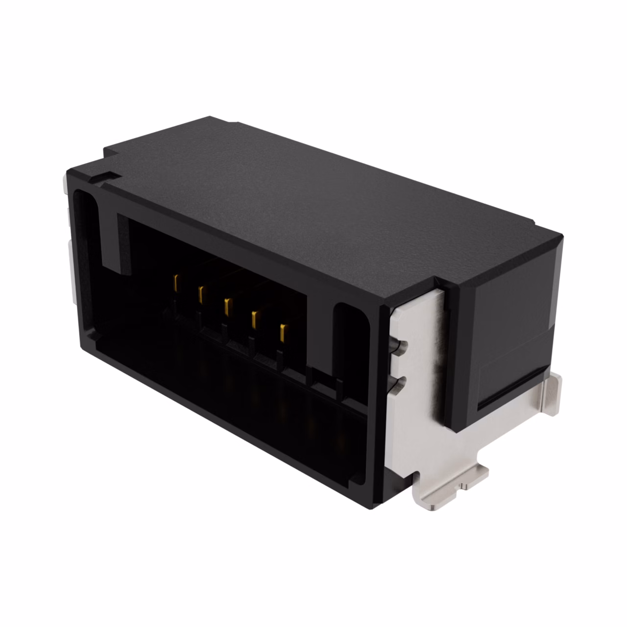 1.00mm Pitch, Rely-On PCB Header, Single Row, Right-Angle, Surface Mount, 0.38µm Gold (Au) Plating, Inner Positive Lock, 9 Circuits, Black for sale