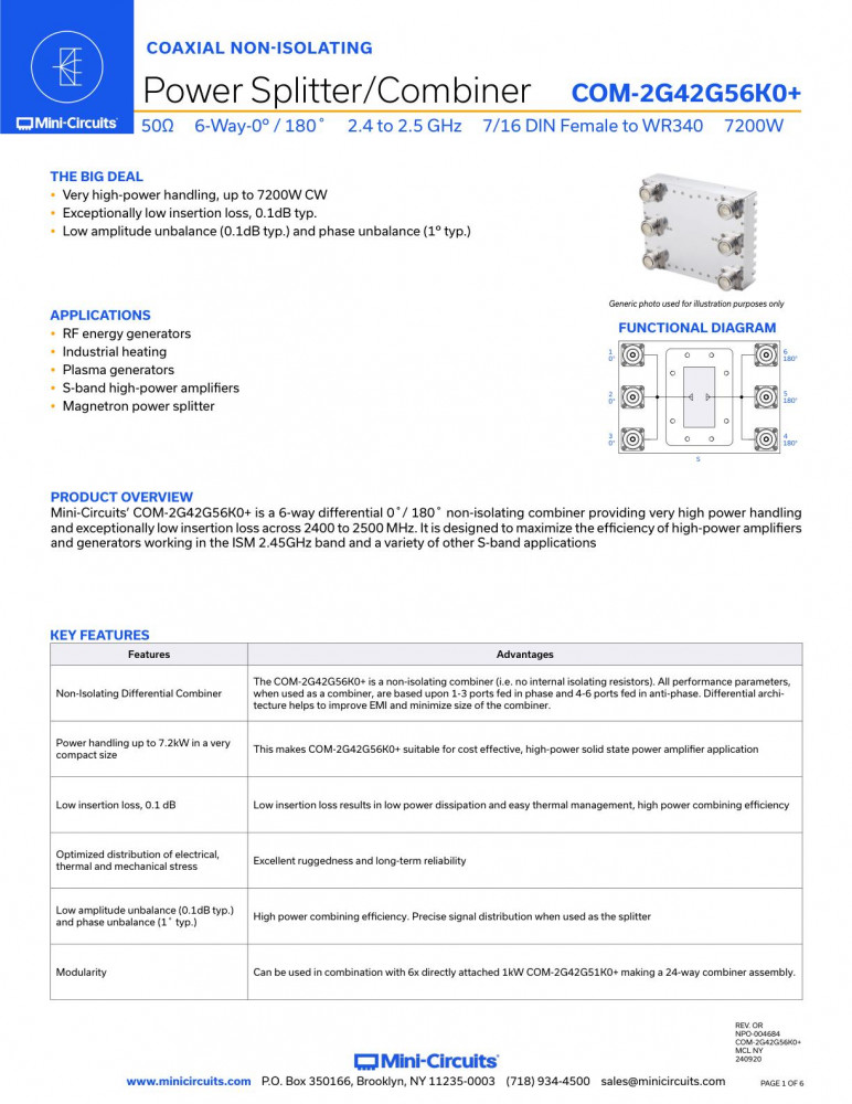 COM-2G42G56K0+ datasheet page 1
