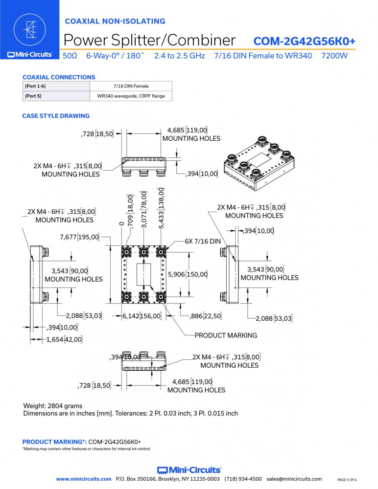 COM-2G42G56K0+ datasheet page 5