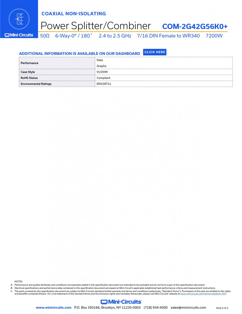 COM-2G42G56K0+ datasheet page 6