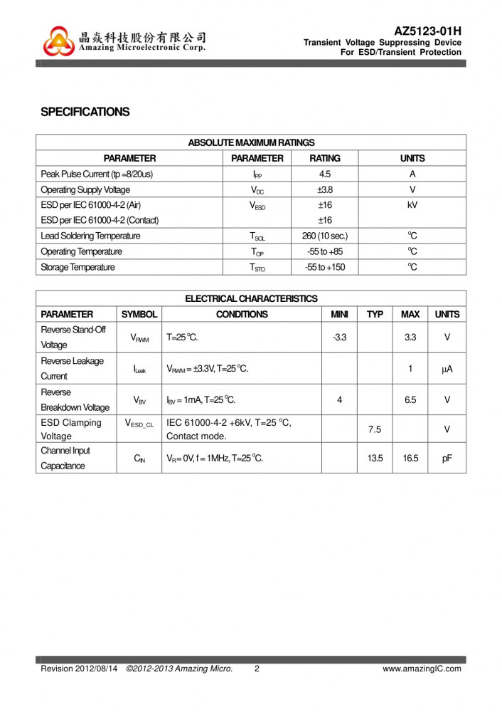 AZ5123-01H documentation page 2