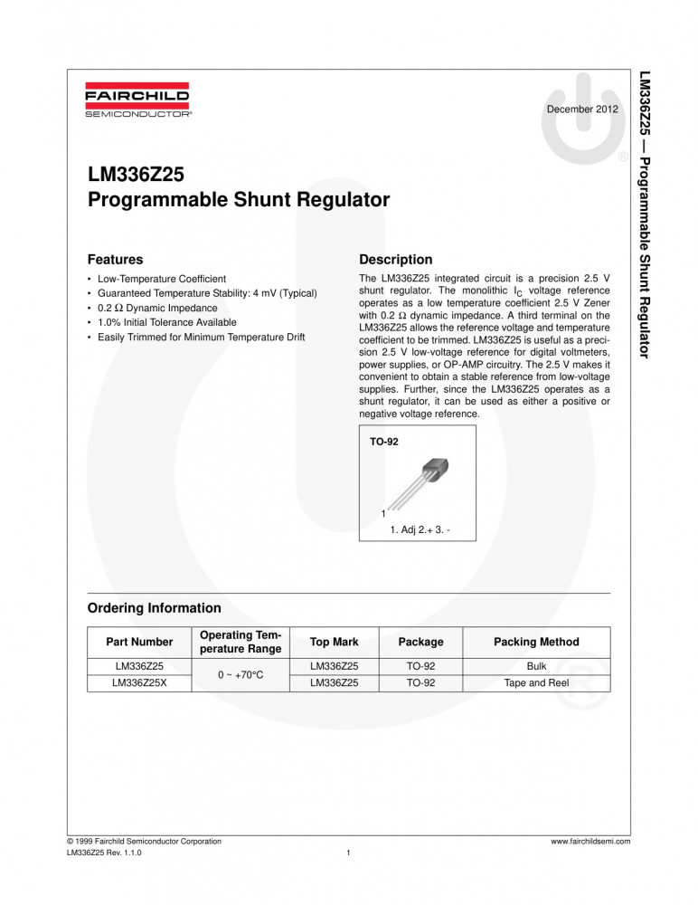 LM336Z25 datasheet page 2
