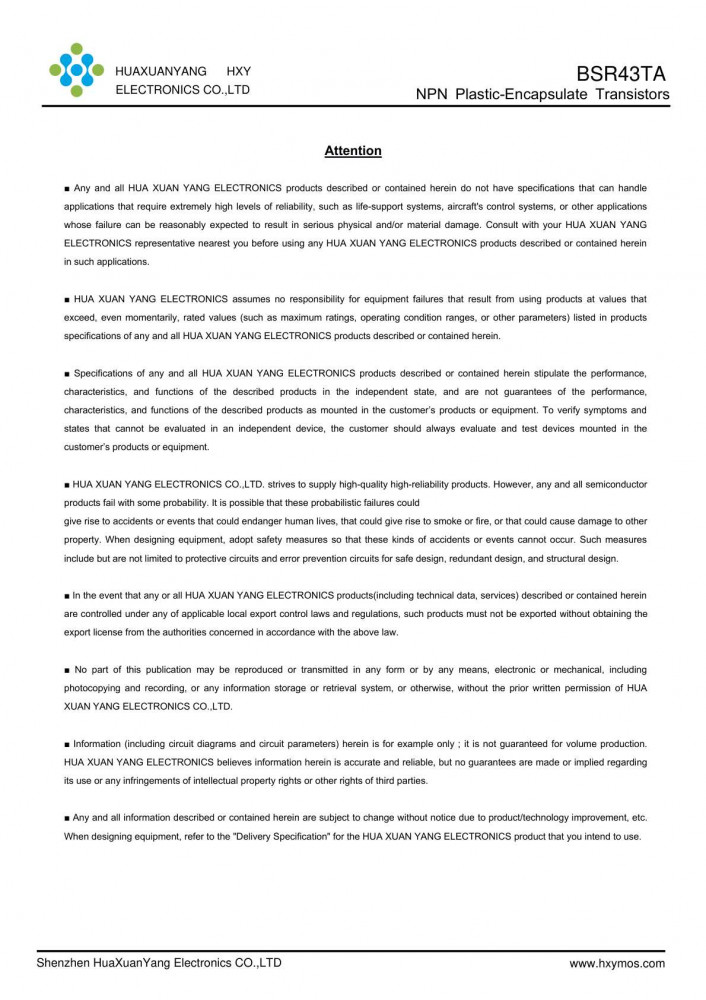 BSR43TA-HXY datasheet page 4