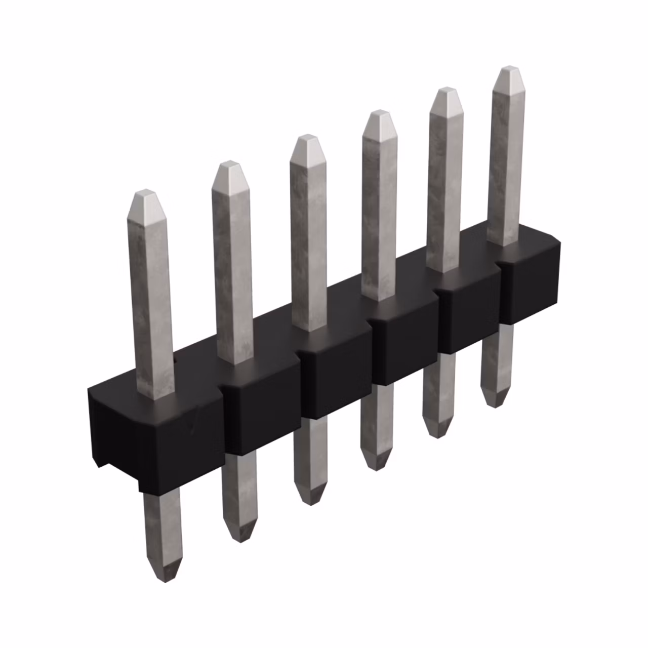 2.00mm Pitch Milli-Grid Header, Vertical, Through Hole, Breakaway, 6 Circuits, 2.50µm Tin (Sn) Plating, Mating Pin Length 4.00mm, Tail Length 2.70mm, Lead-Free for sale