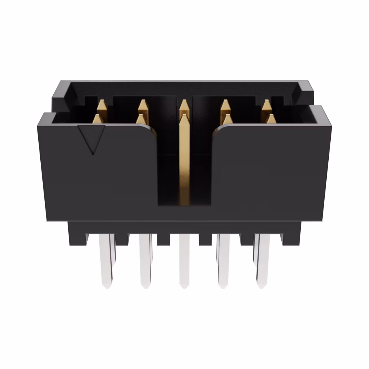 2.00mm Pitch, Milli-Grid PCB Header, Dual Row, Vertical, Through Hole, Shrouded, 10 Circuits, 0.76µm Gold (Au) Plating, 3.50mm Tail Length, Dual Side Slots, Center Polarization, Tube for sale