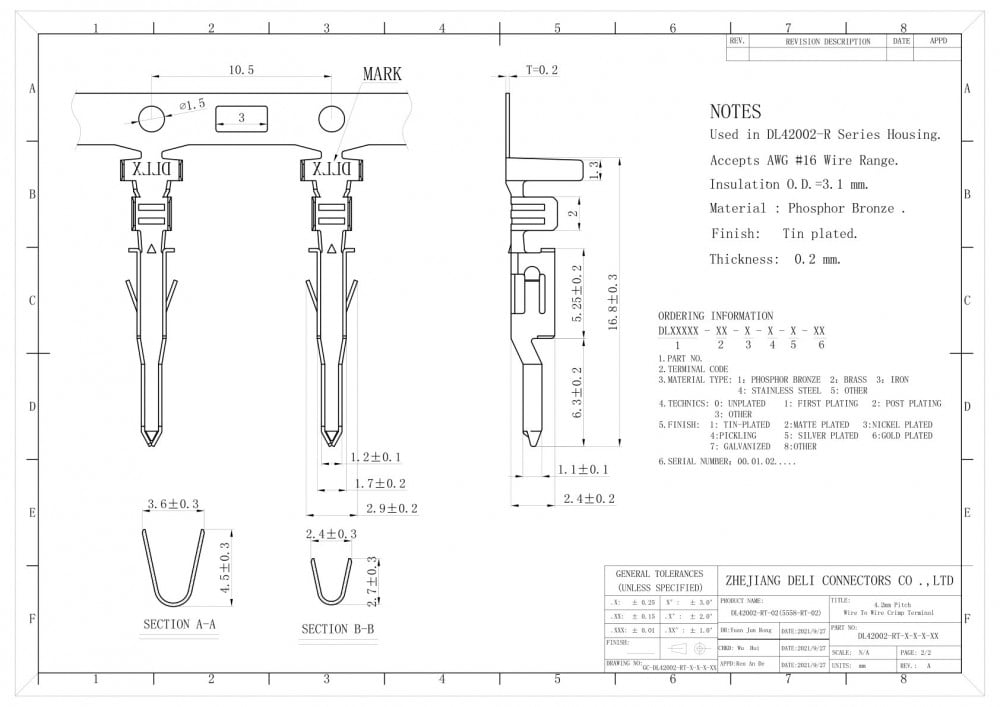 DLL 5558-RT-02 technical drawing page 2