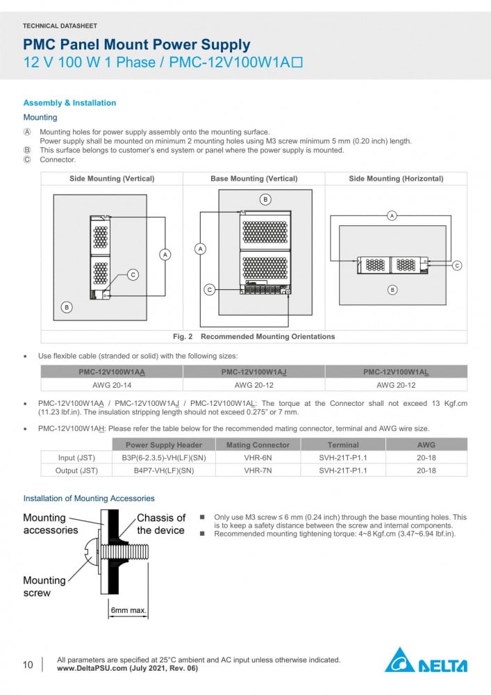 DELTA PMC datasheet page 10