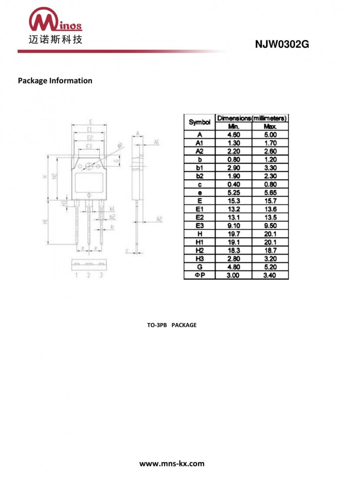NJW0302G datasheet page 3