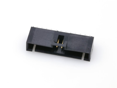 2.54mm Pitch SL Header, Single Row, Vertical, 3.05mm Pocket, Shrouded, 3.30mm Tail Length, 24 Circuits, 0.76µm Gold (Au) Selective Plating, Matte Tin (Sn) Tail Plating