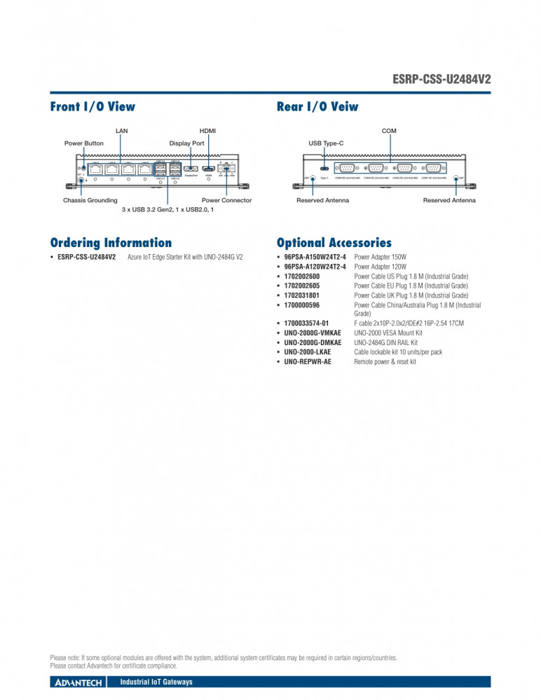 ESRP-CSS-U2484V2 technical document page 3
