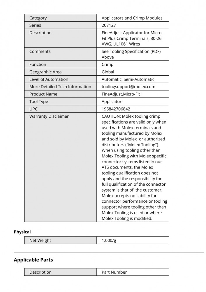 Technical document page 2 for tooling reference