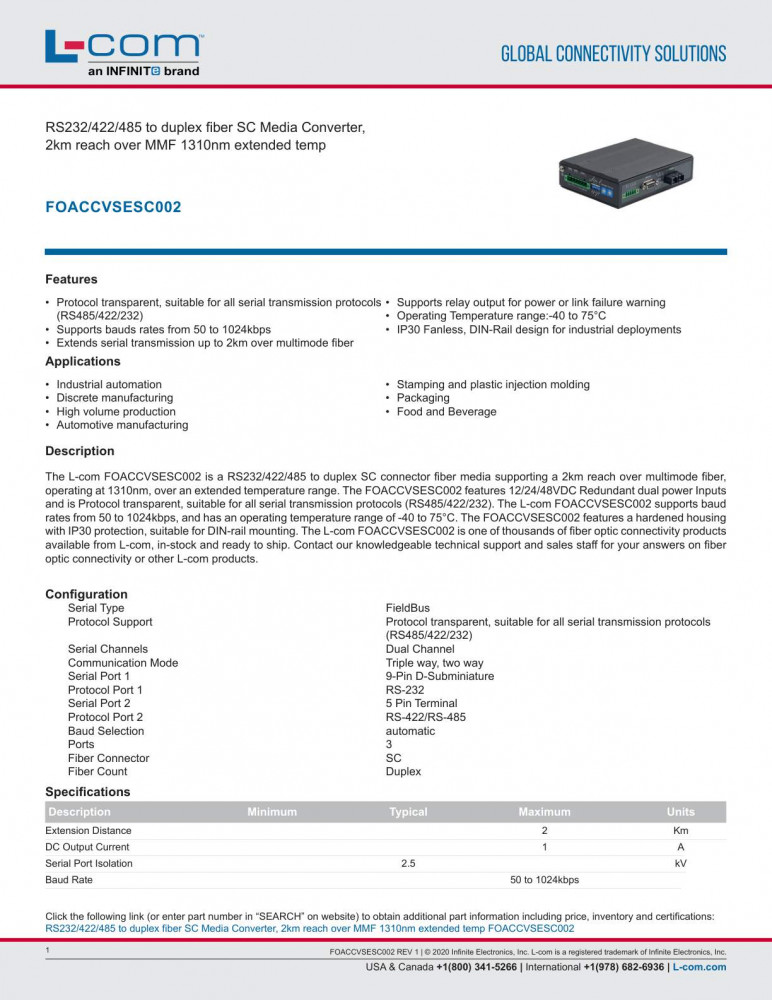 FOACCVSESC002 technical document page 1