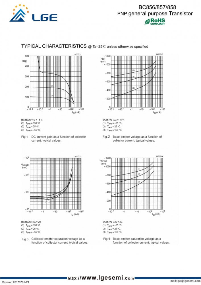 LGE BC856B datasheet page 2