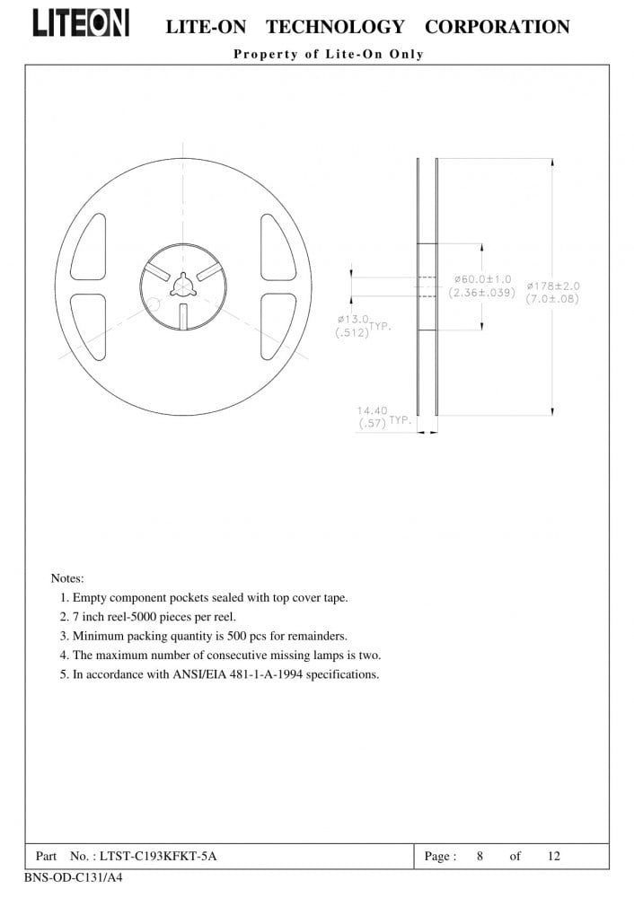 LTST-C193KFKT-5A datasheet page 9