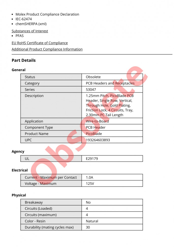 MOLEX 530470470 product document image, page 2