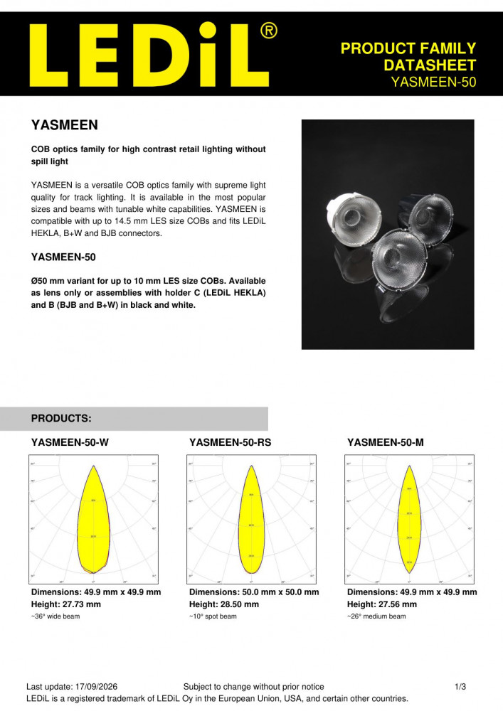YASMEEN-50-RS technical document image, page 1
