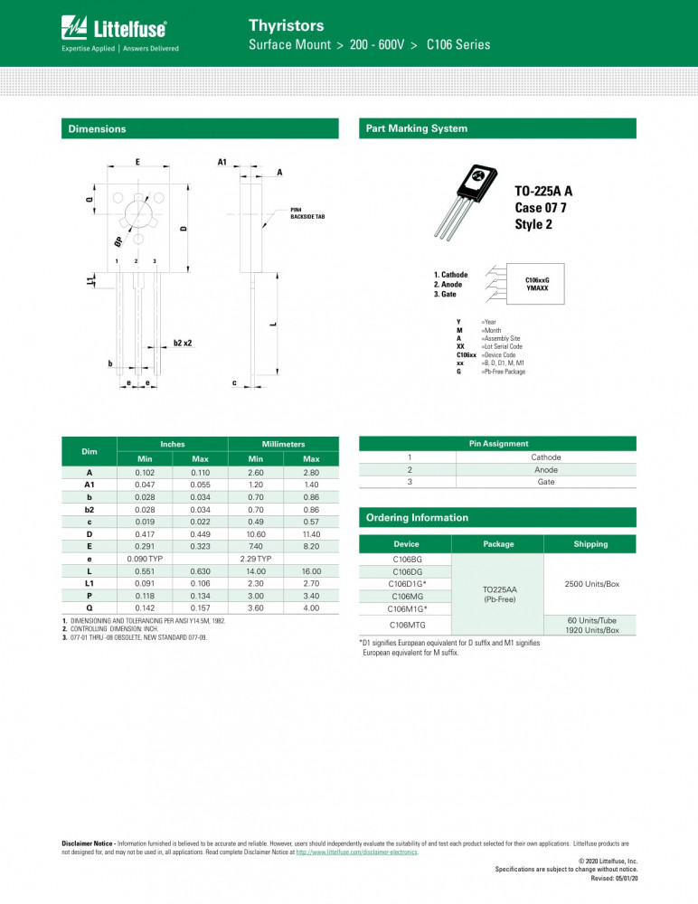 C106DG datasheet page 5