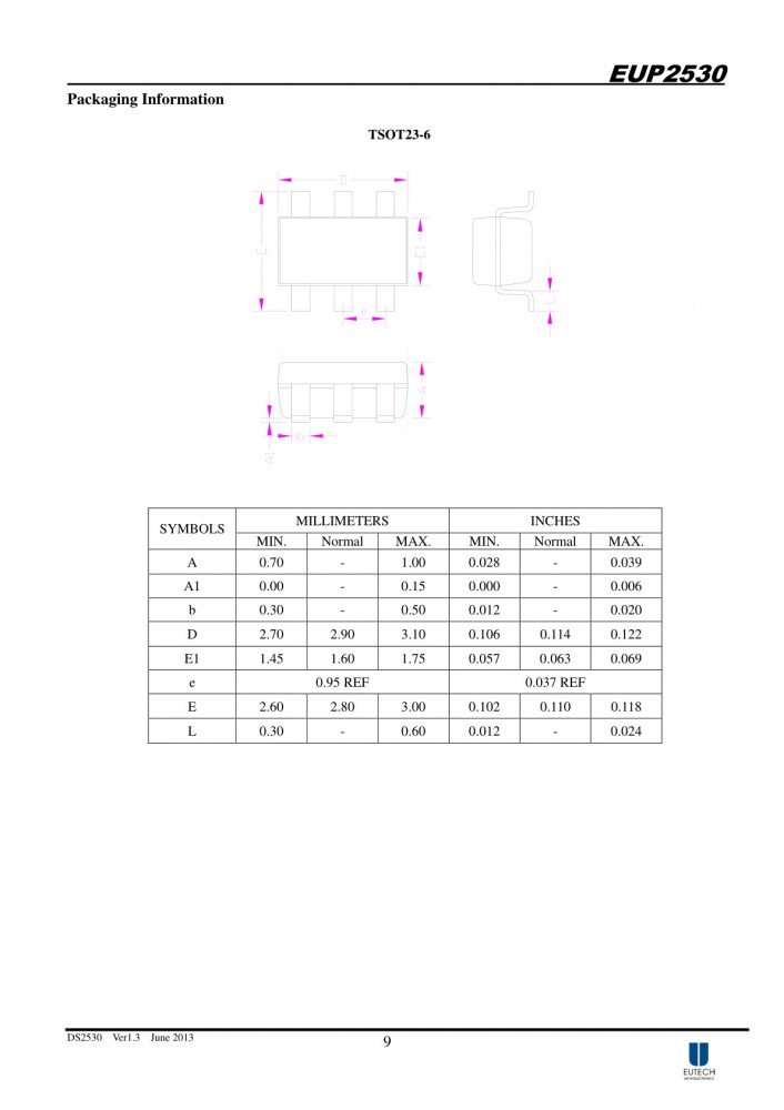 EUP2530OIR1 datasheet page 9