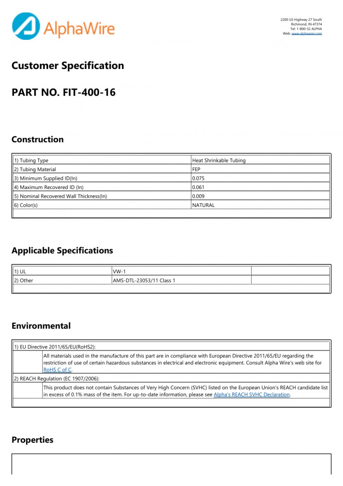 F40016 NA103 technical document page 1