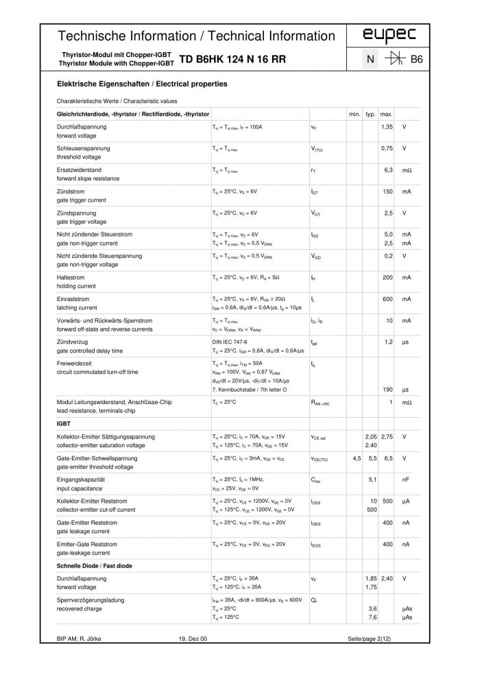 TDB6HK124N16RR technical document page 2