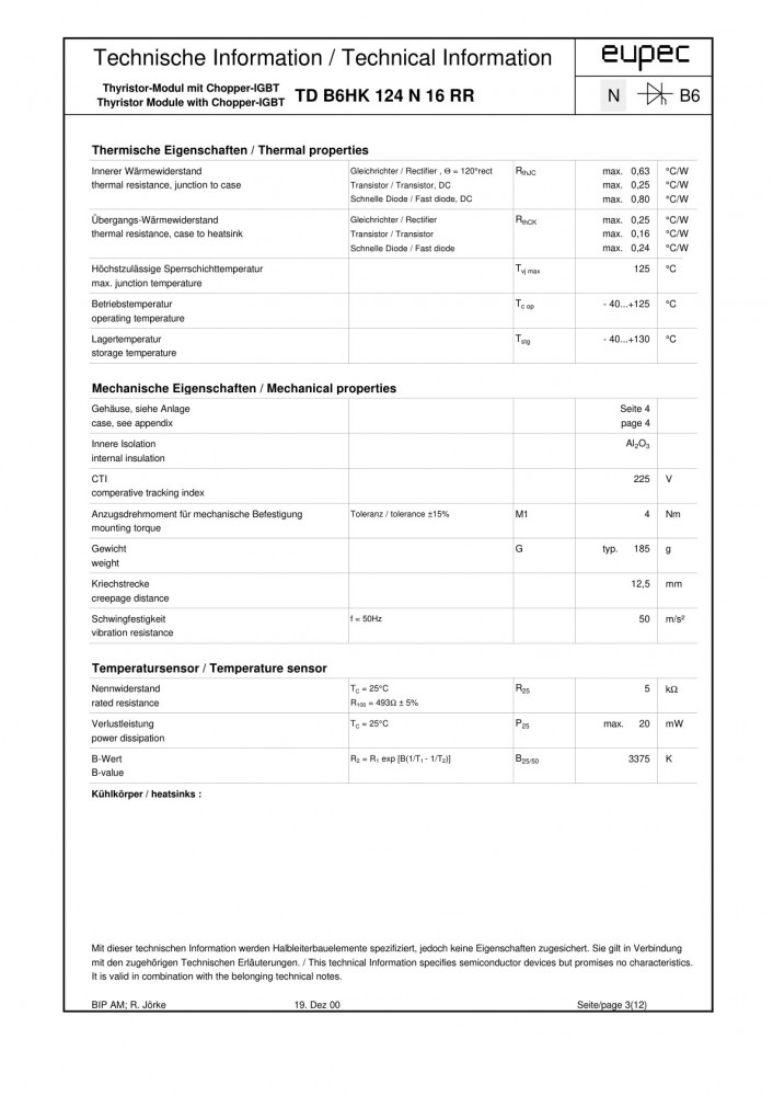 TDB6HK124N16RR technical document page 3
