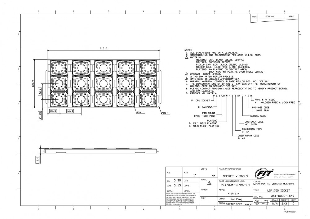 FOXCONN PE17007-11NK0-1H drawing page 2