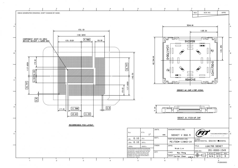 FOXCONN PE17007-11NK0-1H drawing page 3