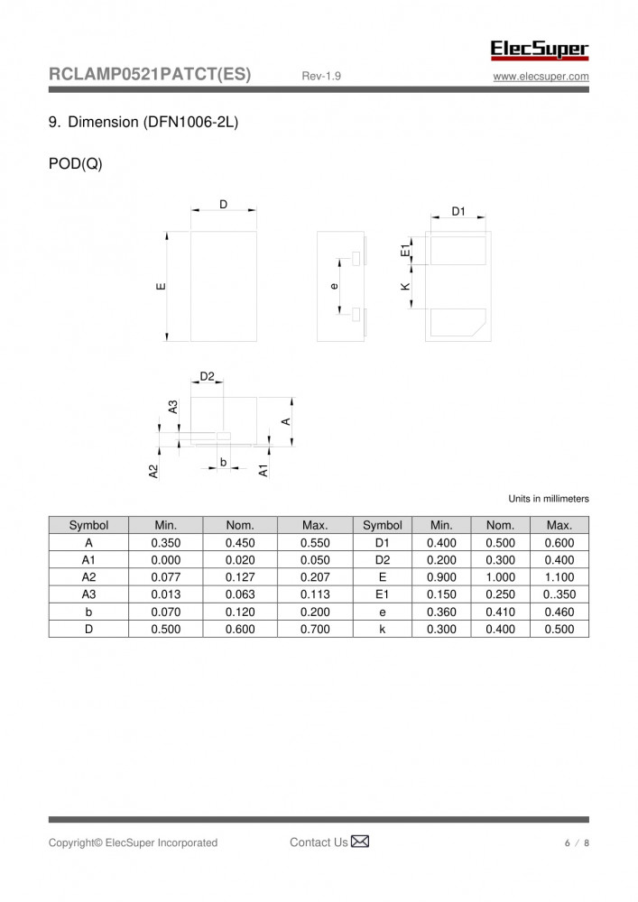 RCLAMP0521PATCT(ES) datasheet page 6