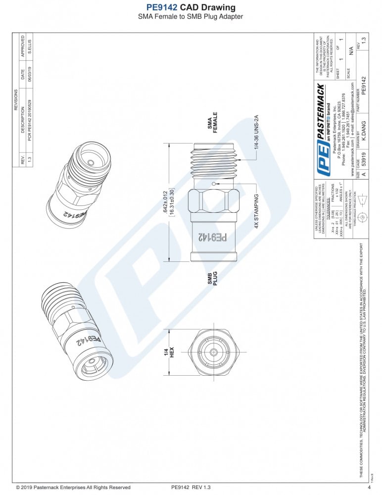 PE9142 datasheet page 4